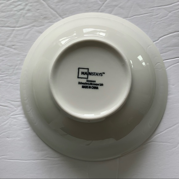 Mainstays | Dining | Mainstays Cereal Soup Bowls Blue White Banded ...
